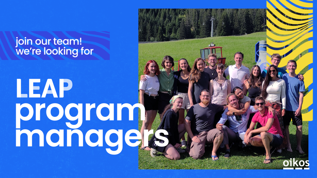 [CLOSED] Join our team: We're looking for LEAP Program Managers - oikos ...